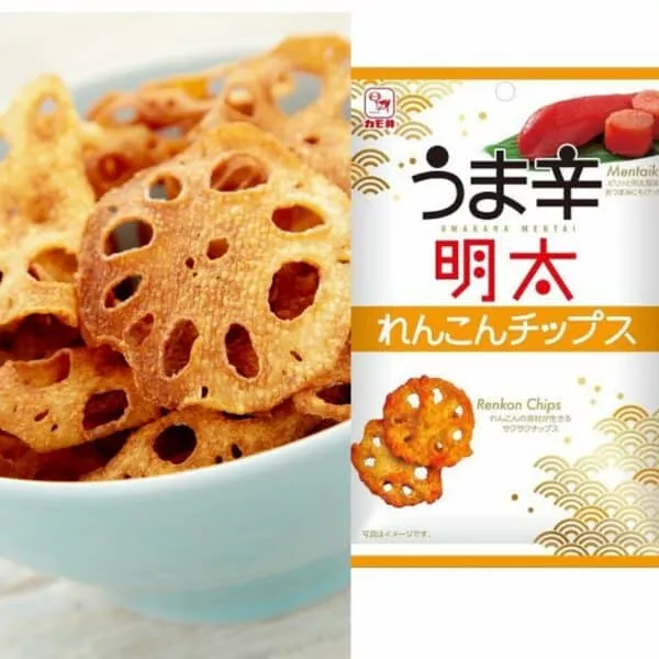 Kamoi Renkon Chips (Lotus Root Chips with Mentaiko) | Snack Affair