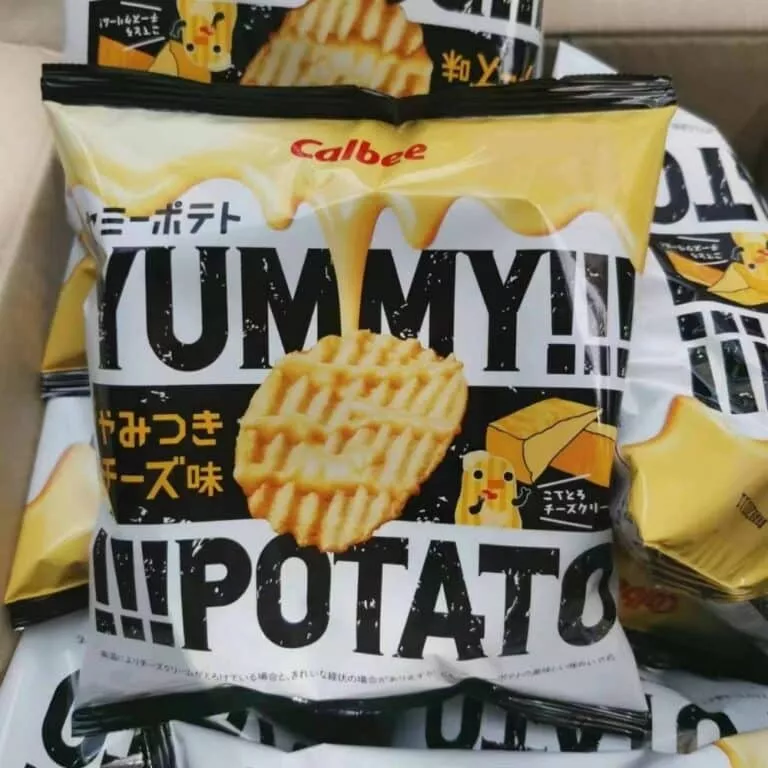 Calbee Yummy Potato Chips (Cheese) | Calbee Potato Chips Japan | Snack ...