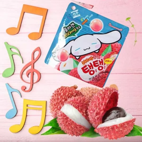 Crown Chewy Fruit Gummy (Peach) Big 284 grams | Shop Korean Snacks & Candy
