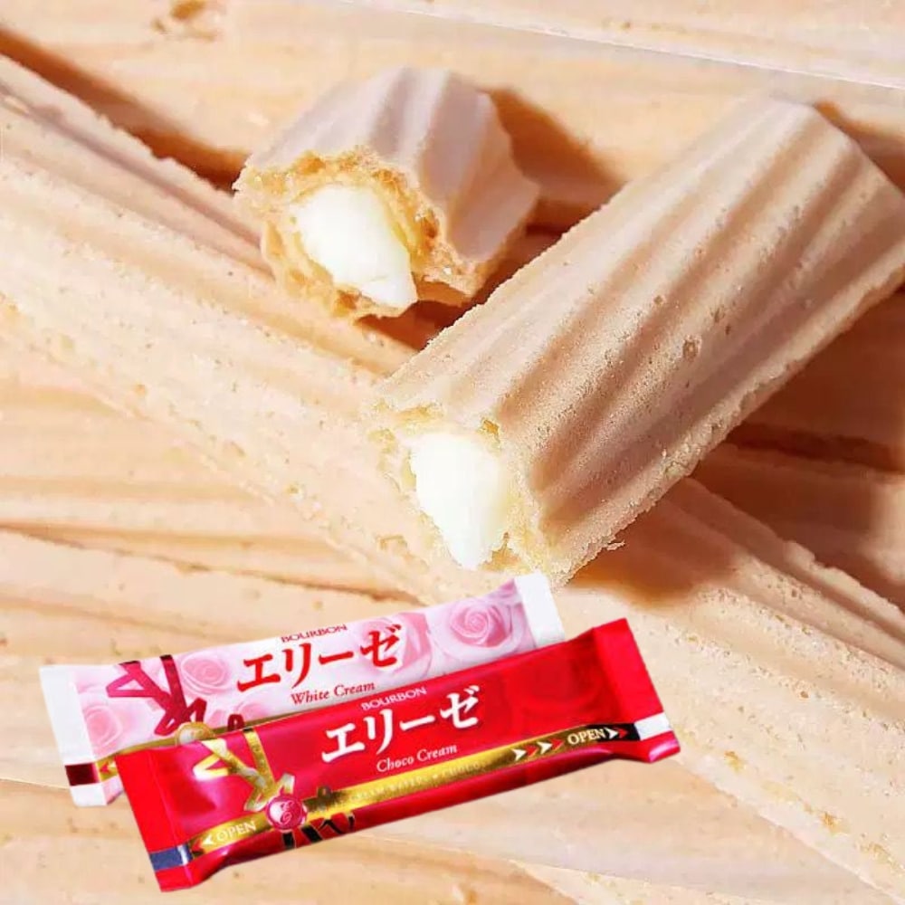 Buy Bourbon Elise Choco Cream & White Cream Wafers in Australia | Snack ...