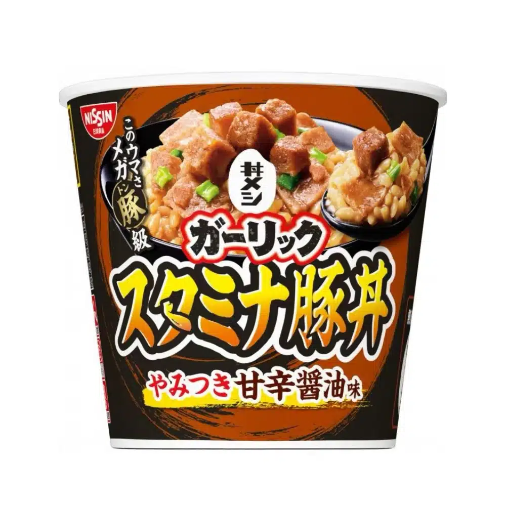 Nissin Garlic Stamina Pork Rice Bowl | Japanese Garlic Pork Rice Bowl ...