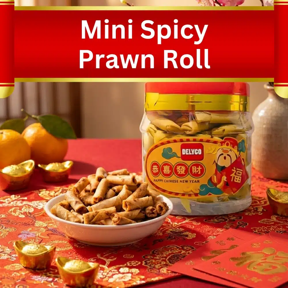 Delyco Spicy Prawn Roll | Lunar New Year Snack | SnackAffair Australia