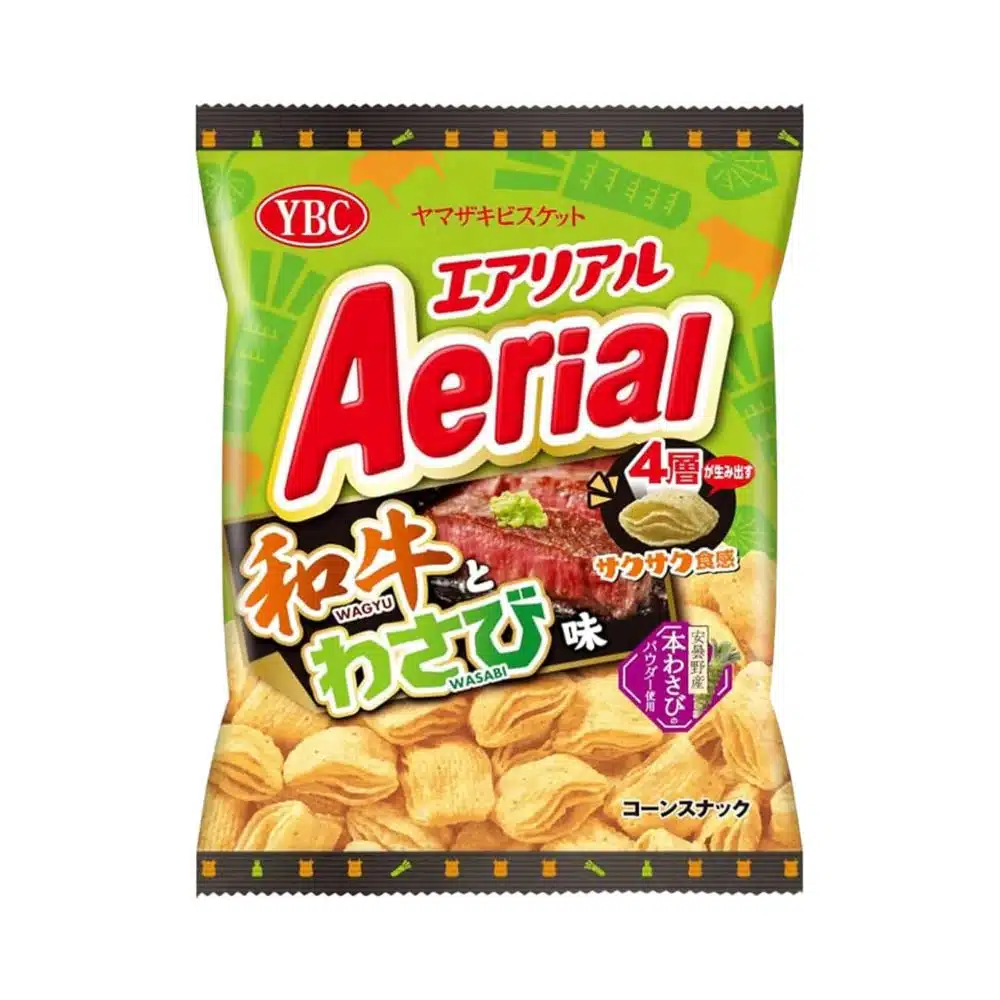 Aerial Corn Snacks – Wasabi Wagyu | YBC Aerial Corn Chips | Snack Affair