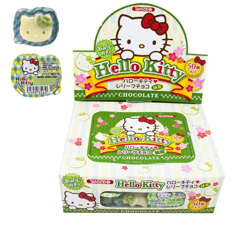Sanrio Hello Kitty Chocolate (Matcha Flavour) (50 Pieces) | Gift Box ...